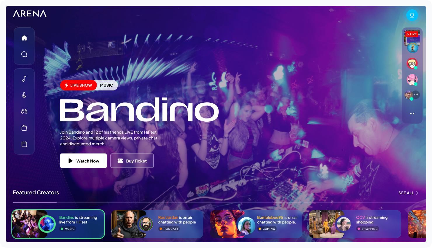 Arena.TV: Power Your Vision with Our Real-Time Streaming Platform