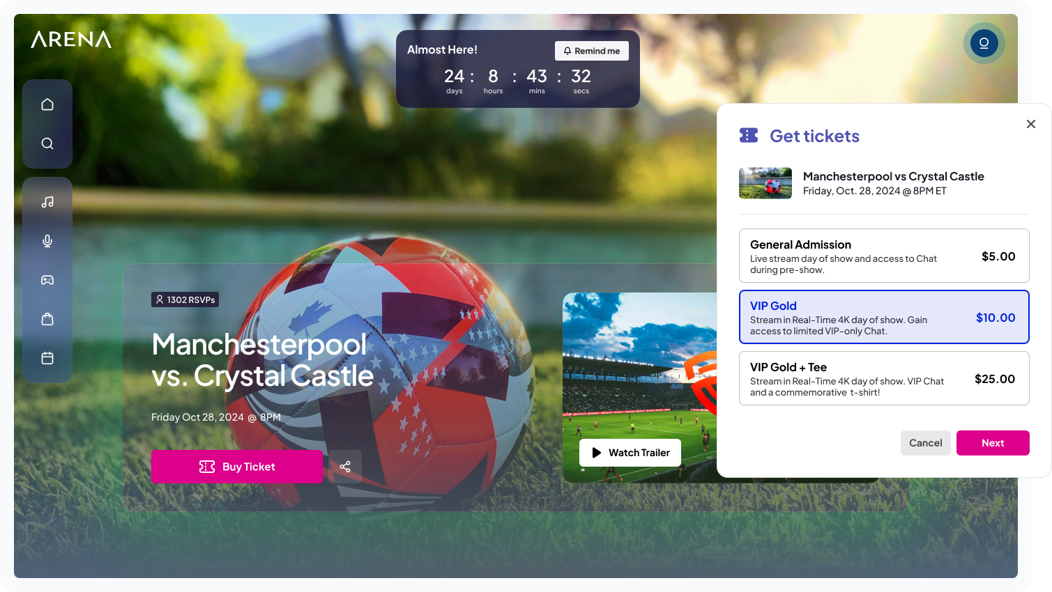 Arena.TV: Power Your Vision with Our Real-Time Streaming Platform